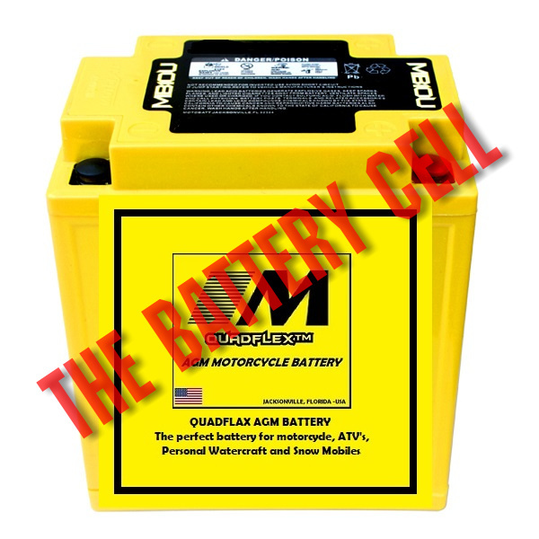 MB10U-Motorcycle-12v-QUADFLEX-AGM-BATTERY - The Battery Cell