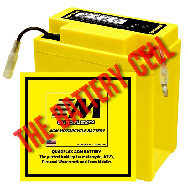 MBT6N6 Motorcycle 6v QUADFLEX AGM BATTERY - The Battery Cell